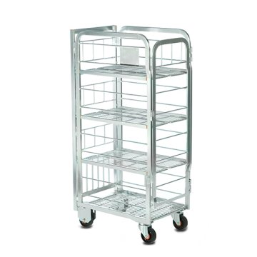 Milk Cart Trolley Cage | Secure Nestable Roll Container